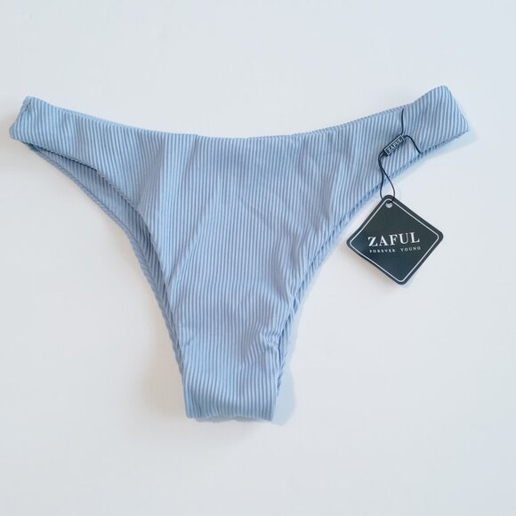 Zaful | Swim | Womens Zaful Bikini Bottom Swimwear Blue Size Large ...